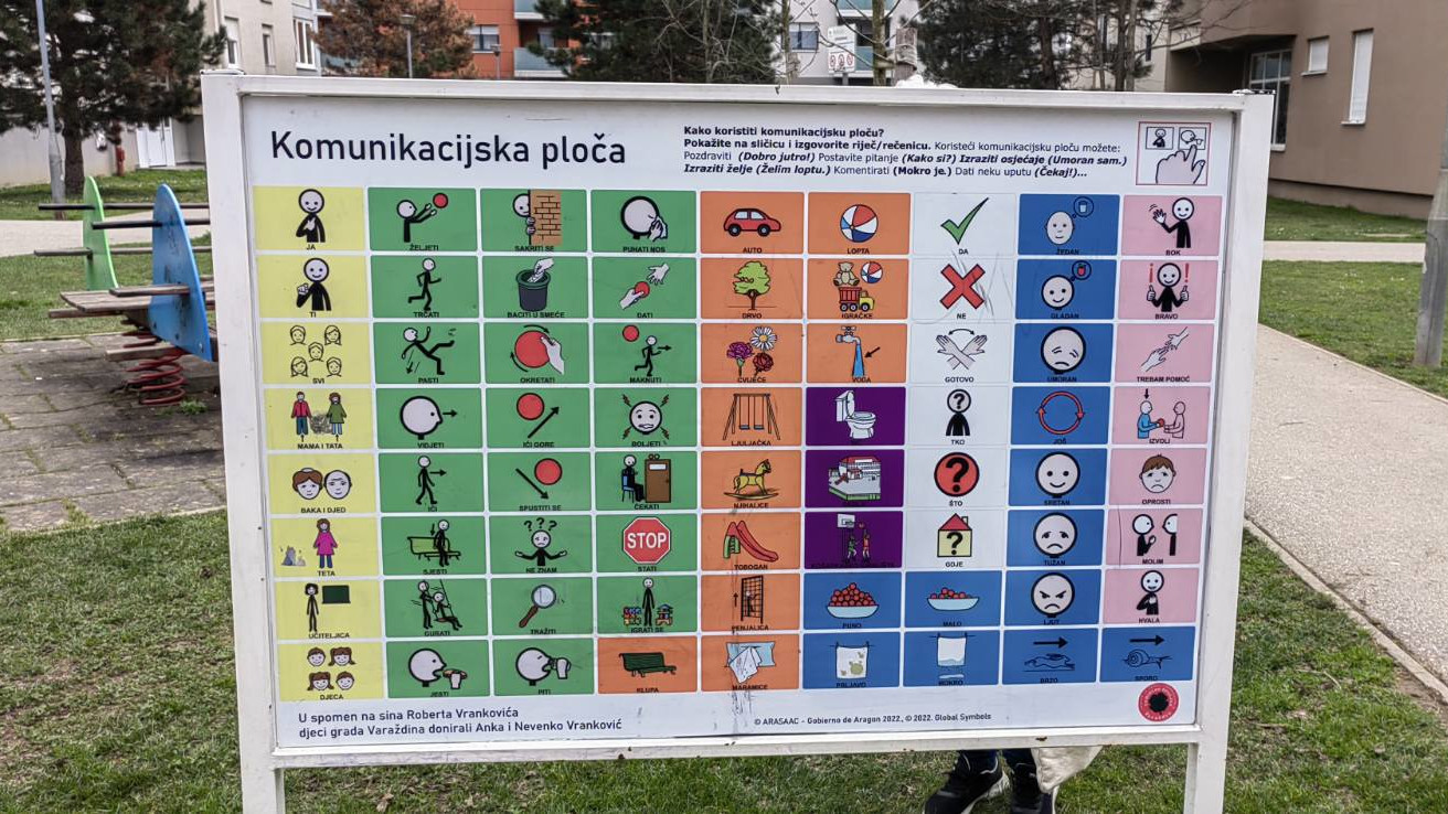DOBRI LJUDI NA DJELU Očišćena komunikacijska ploča koju koriste djeca s ...