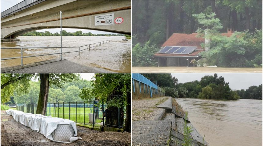 FOTO/VIDEO Pogledajte snagu rijeke Drave kod Varaždina - Varazdinski.hr