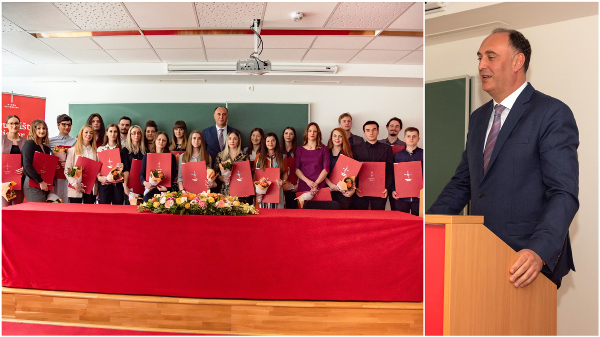 DOBITNICI REKTOROVE NAGRADE Nagrađeni najbolji studenti Sveučilišta ...